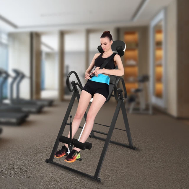 INVERSION TABLE HEAVY Duty Hang Upside Down Gravity Back Therapy Pain ...
