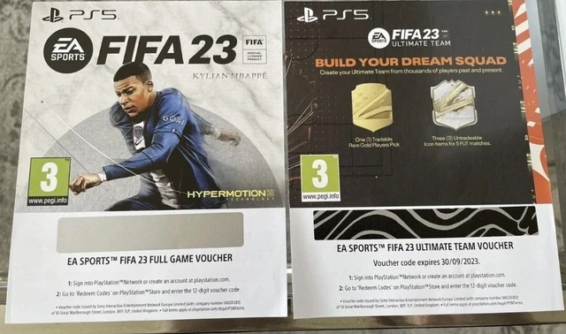 FIFA 23 PS5 Full Game Voucher And Ultimate Team Voucher £29.99 ...