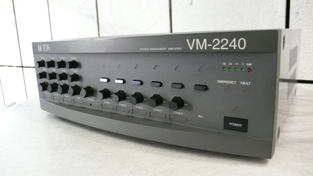 TOA VM-2240 SYSTEM Management Amplifier EUR 467,87 - PicClick IT