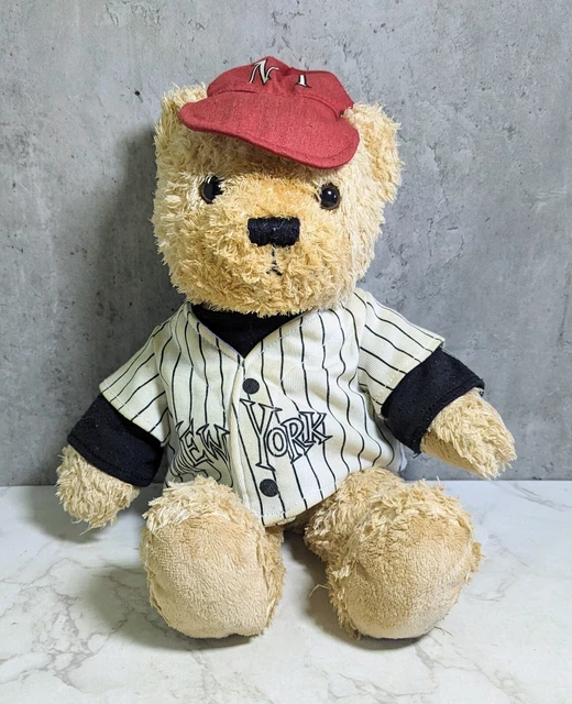 TOYS R US Times Square New York Bear 14" Plush Baseball Shirt & Hat ...
