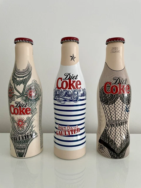 DIET COKE X Jean Paul Gaultier Designer Bottles Collection - Unopened ...