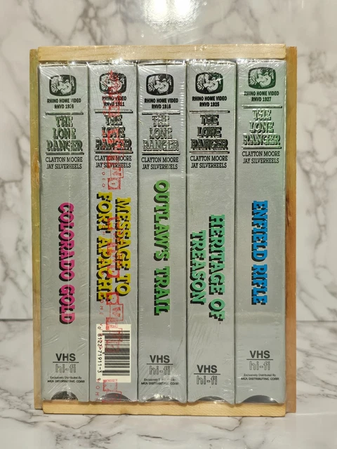 LONE RANGER MINDS Eye Video VHS Collection Sealed Colorado Gold Outlaws ...