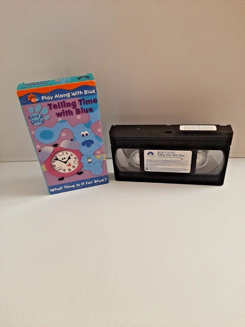 BLUE'S CLUES TELLING Time with Blue Vhs Video Tape £12.08 - PicClick UK