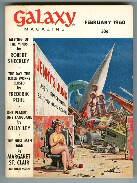 VINTAGE FEBRUARY 1960 GALAXY SCIENCE FICTION Magazine! Pohl! Simak ...