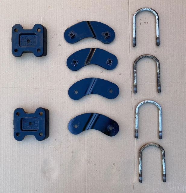 VW CADDY SUSPENSION rear U bolt leaf spring shackle kit, genuine VW ...