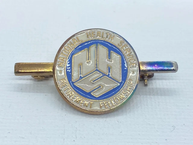 NATIONAL HEALTH SERVICE RETIREMENT FELLOWSHIP - NHS Vintage Enamel Pin ...