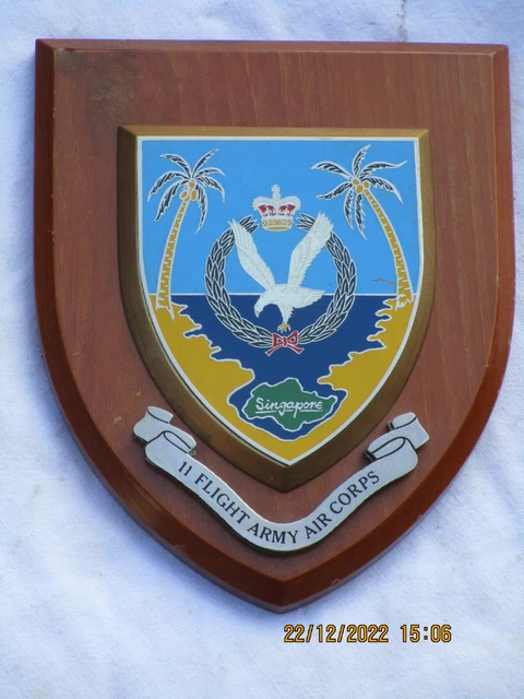 REGIMENTAL COAT OF Arms: 11 Flight Army Air Corps, AAC, Wall Plate £34. ...