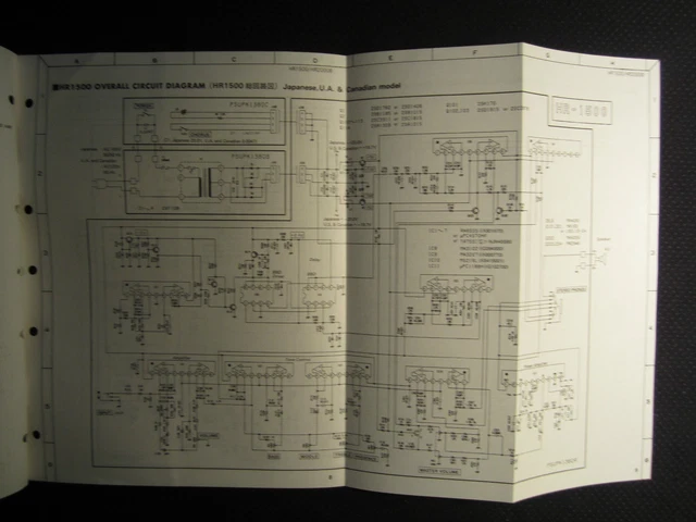 YAMAHA GITARRENVERSTÄRKER HR1500 Bass HR2000B Servicehandbuch Schaltplan Teileliste EUR 5,47 ...
