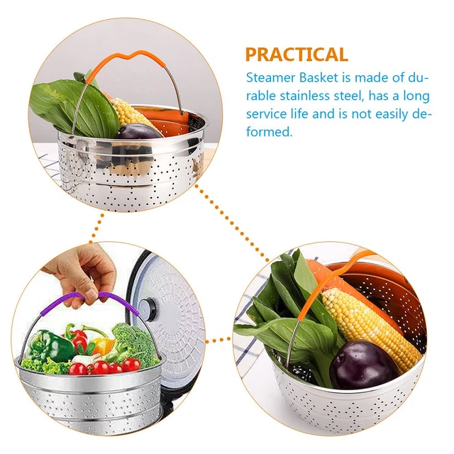 STAINLESS STEEL STEAMER Basket Vegetable Steamer Basket steamer basket ...