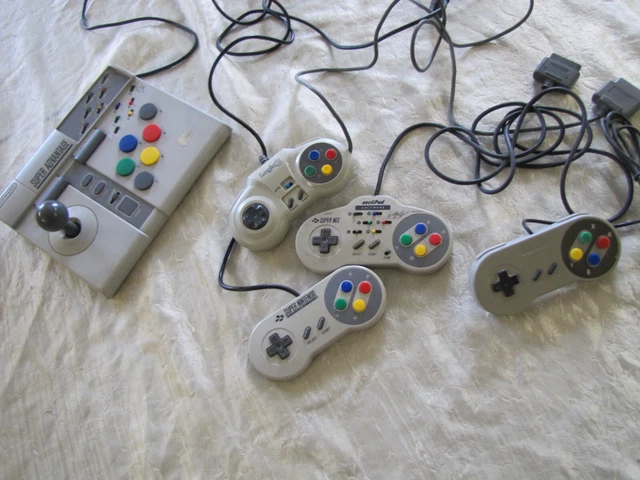 5X MANNETTE ADVANTAGE SUPER NINTENDO SNES non testé en l'état HS pour ...