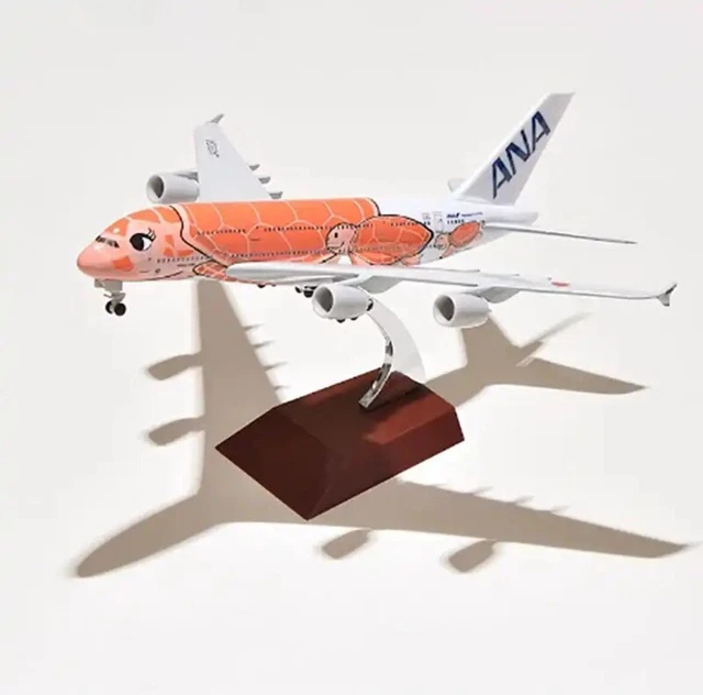 1/400 SCALE AIRPLANE Model - ANA Airbus A380 Orange Livery With Landing ...