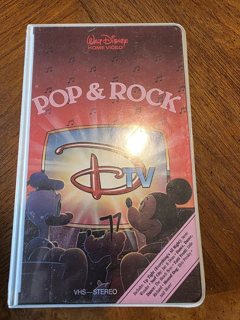 TESTED 1984 WALT Disney Studios Pop & Rock VHS Clamshell Singalong ...