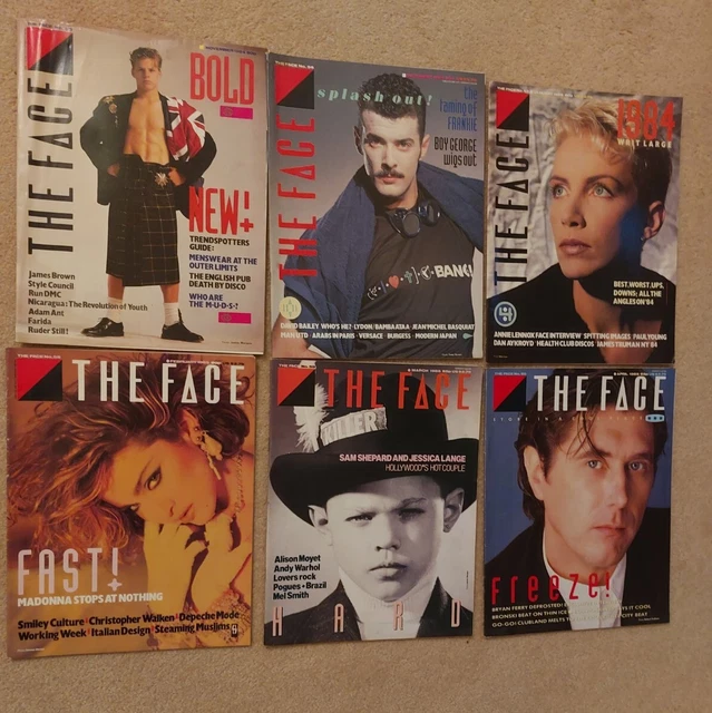 6 ORIGINAL RARE The Face magazine bundle 1980s Issues No 55- 60 Very ...
