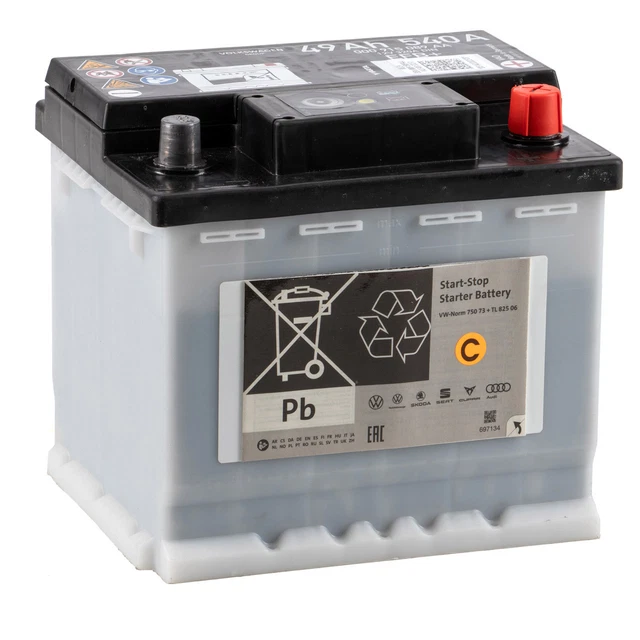 ORIGINAL VW EFB Autobatterie Batterie Starterbatterie 12V 55Ah 540A ...