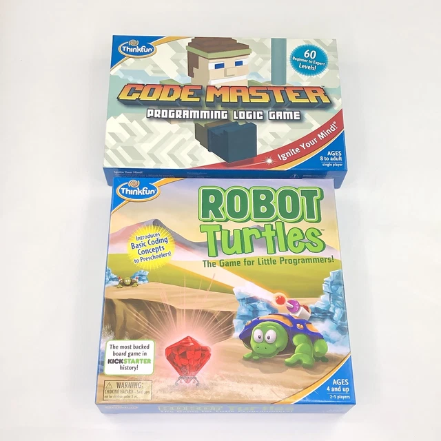 THINKFUN (2) PROGRAMMING Games (Robot Turtles) & (Code Master, Is ...