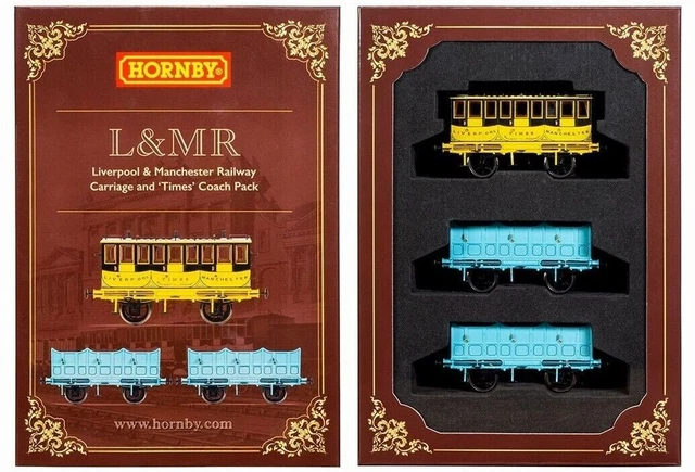 HORNBY R40372 TIGER L&MR CARRIAGE & TIMES COACH PACK ERA 1 NEW (2 packs ...