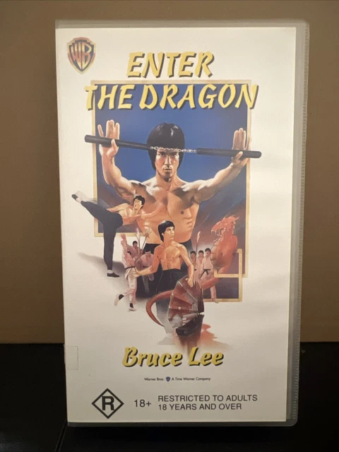 BRUCE LEE - Enter The Dragon - VHS Movie PAL Warner Bros Rated R 18+ As New B13 £12.35 - PicClick UK