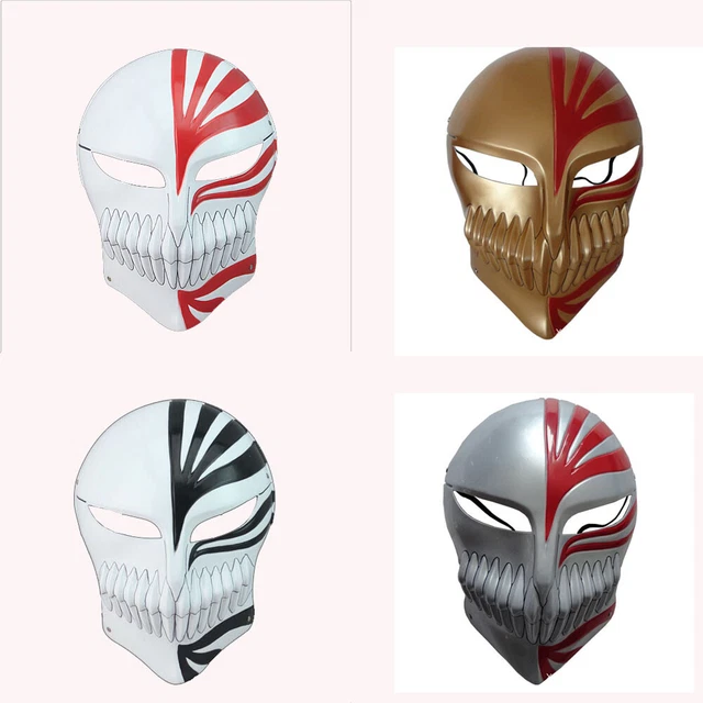 ANIME BLEACH ICHIGO Kurosaki Bankai Brass Full Mask Party Halloween ...