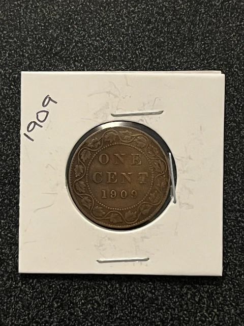 ☘️1909 CANADIAN ONE Cent☘️1 Cent Coin King Edward Vii Great Detail☘️ ...
