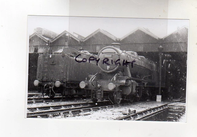 RAIL PHOTO LMS 280 8F 48033 Patricroft shed Manchester LNWR £2.69 - PicClick UK