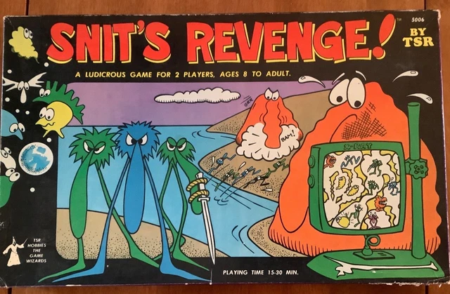 VINTAGE 1978/1980 SNIT'S REVENGE Board Game By TSR Hobbies 5006 $25.00 ...