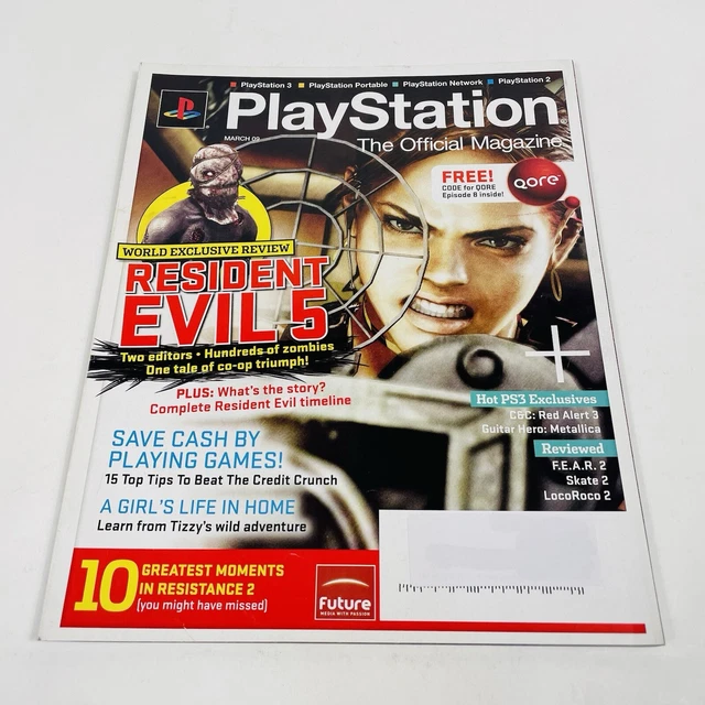 PLAYSTATION THE OFFICIAL Magazine Issue 17 March 2009 Resident Evil 5 £ ...