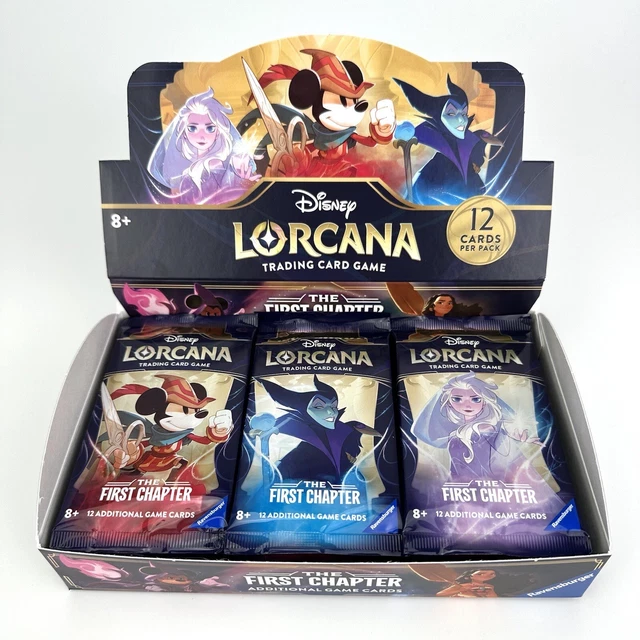 DISNEY LORCANA: THE First Chapter Booster Display Open Box New 24 Packs ...