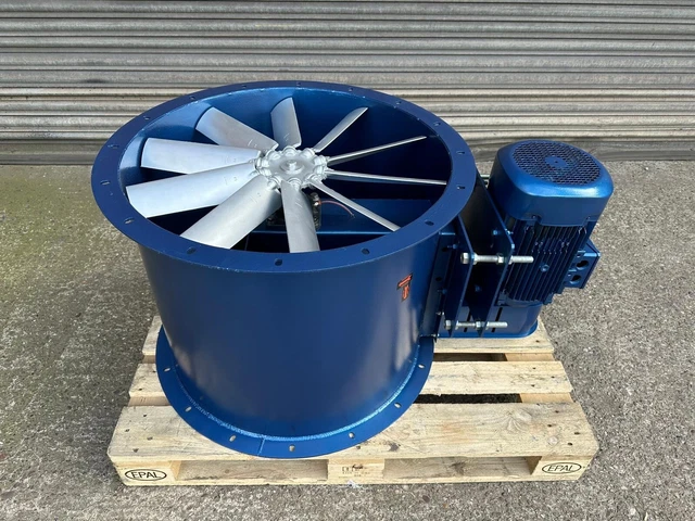 LARGE CAR SPRAY Booth Fan 5.5kW 3-PH Industrial Axial Extractor Powder ...