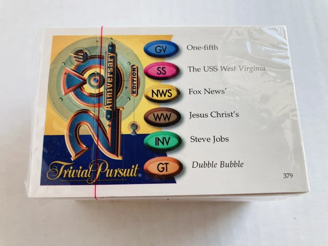 TRIVIAL PURSUIT 20TH Anniversary Edition Deck mit 200 Quizkarten NEU ...