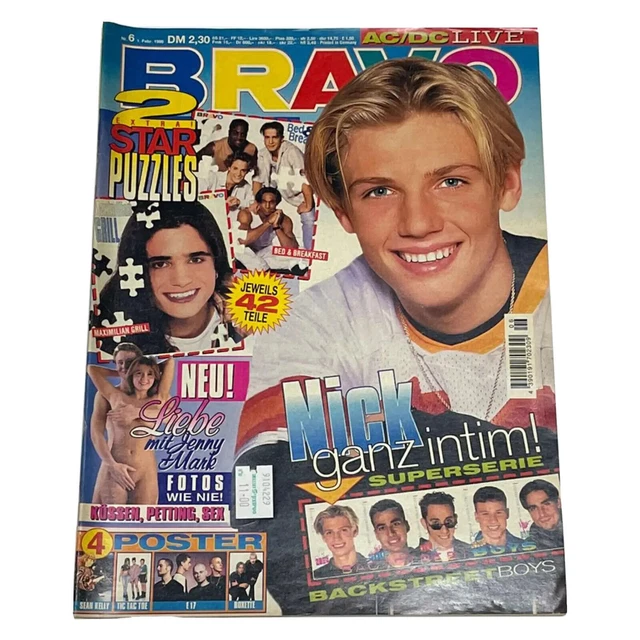 VINTAGE RARE BRAVO German Music Magazine FEB 1996,No Mercy,Coolio,AC/DC ...
