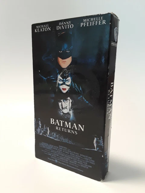 BATMAN RETURNS TIM Burton Michael Keaton Danny DeVito DC Comics (VHS ...