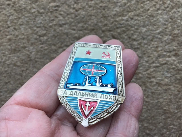 RUSSIAN NAVY CCCP SOVIET METAL PIN BADGE..screw fixing EUR 6,46 ...