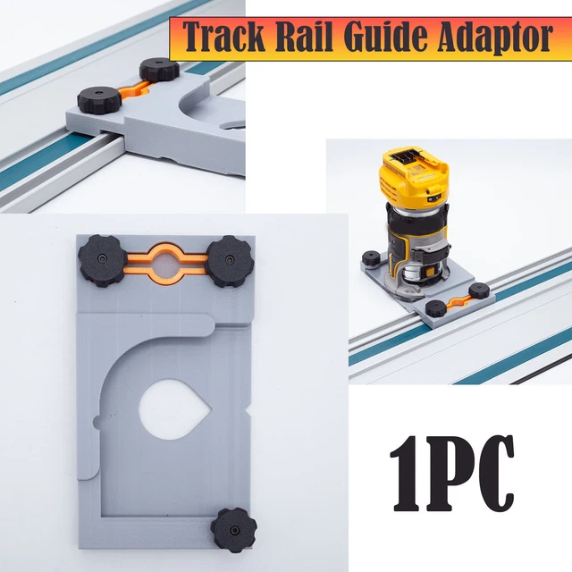NEW FOR DEWALT Router Base Track Rail Guide Adaptor for DCW600 DCW604 ...