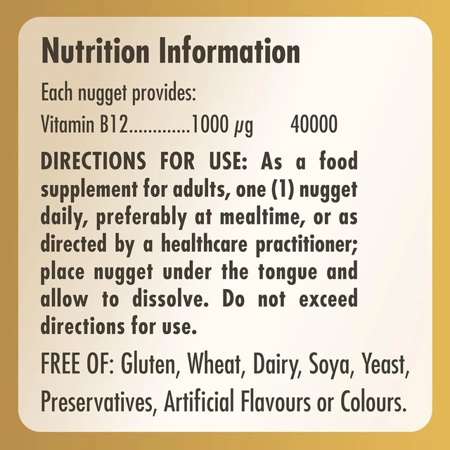 SOLGAR VITAMIN B12 Sublingual Chewable Nuggets Food Supplement, Pack of ...