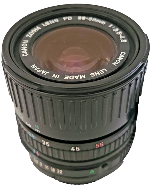CANON NFD FD 28-55mm f/3.5-4.5 MF Zoom Lens No. 46824 Excellent £63.90 ...
