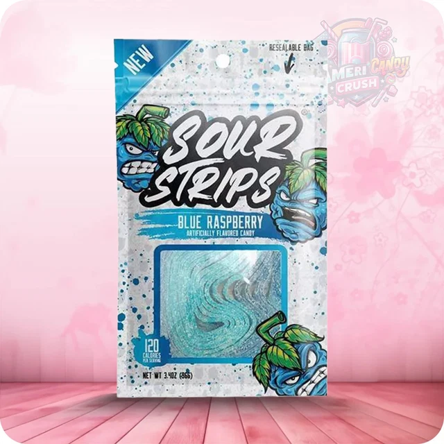 SOUR STRIPS BLUE Raspberry - 96g $8.39 - PicClick CA