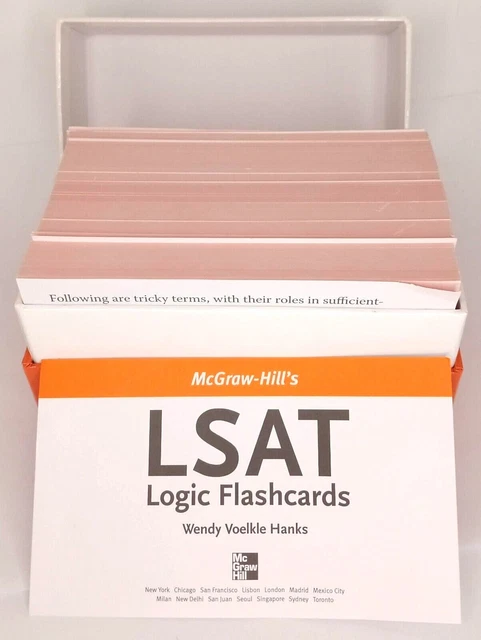 MCGRAW-HILL'S LSAT LOGIC Flashcards by Wendy Hanks Cards sheets. $33.95 ...