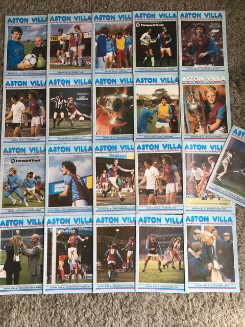 ASTON VILLA PROGRAMMES X 21 - 1981-82 £4.00 - PicClick UK