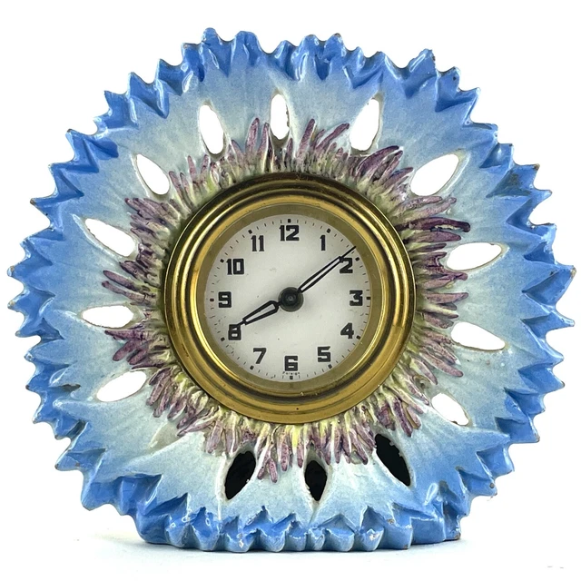 PENDULE ANCIENNE BARBOTINE DELPHIN MASSIER à VALLAURIS, horloge ...