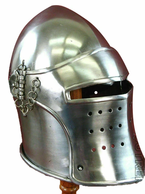 CASQUE D'HALLOWEEN SCA Medieval Barbuta Chevaliers Templiers Crusader ...