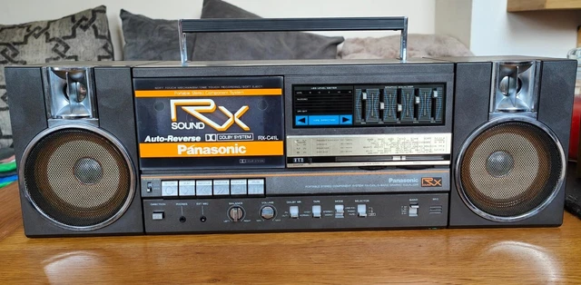 PANASONIC RX-C41L PORTABLE Stereo Boombox With Aux In And Auto Reverse ...