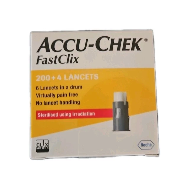 ACCU-CHEK FASTCLIX 200+4 Lancets £10.78 - PicClick UK