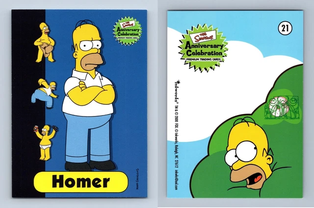 HOMER #21 THE Simpsons 10th Anniversary 2000 Inkworks Trading Card EUR ...