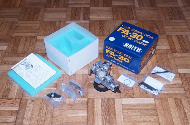 SAITO FA-30 MK2 Open Rocker 4-Stroke Model Airplane & Car RC Engine NIB ...