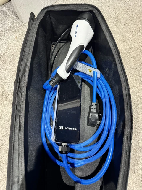 HYUNDAI IONIQ/KONA HOME Portable Uk 3Pin Ev Charging Cable/Charger ...