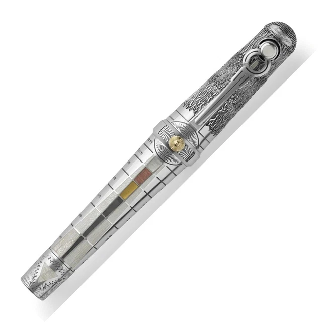 MONTEGRAPPA LIMITED EDITION Alchemist Sterling Silver Fountain Pen, Aer ...