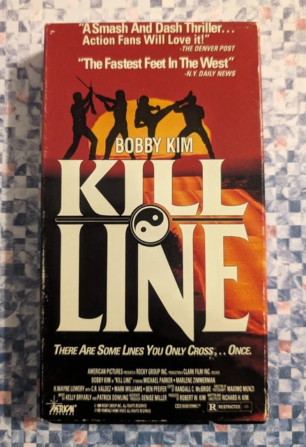 KILL LINE (1991, VHS) Hemdale Bobby Kim 90s Martial Arts Action Tae ...