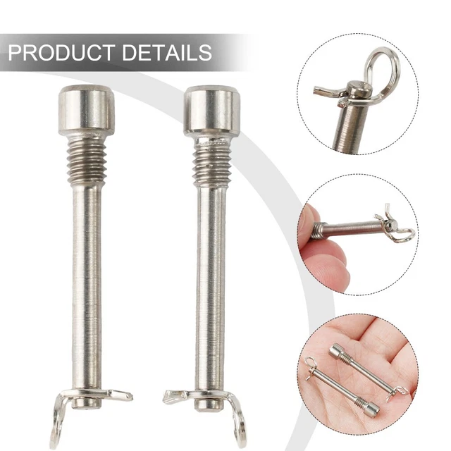 IDEAL FOR LIGHTENING Riding Needs M4 Titanium Alloy Bolt for Bike Disc ...