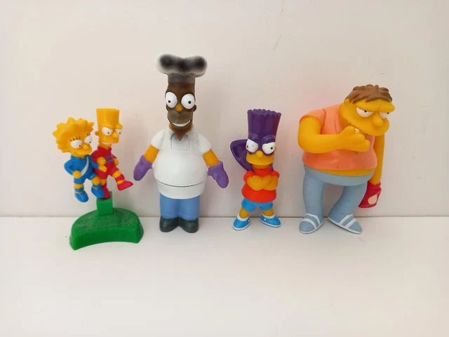 THE SIMPSONS BURGER King Bundle 2001, Homer, Barney, Bartman And Lisa £ ...