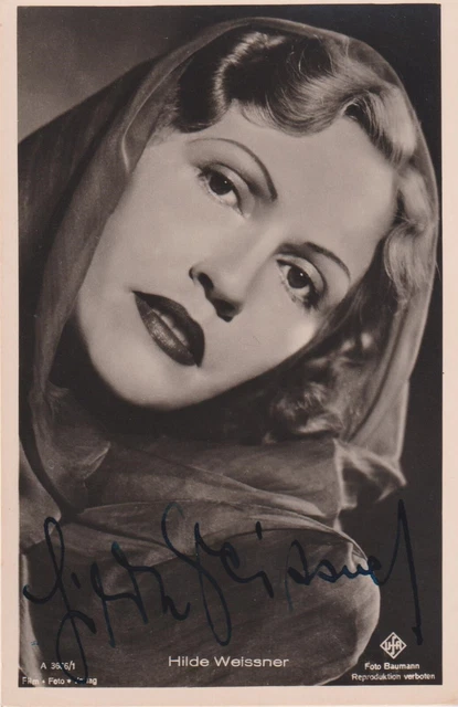 CARTOLINA ORIGINALE HILDE Weissner autografa firmata Ross anni 30 EUR 9 ...